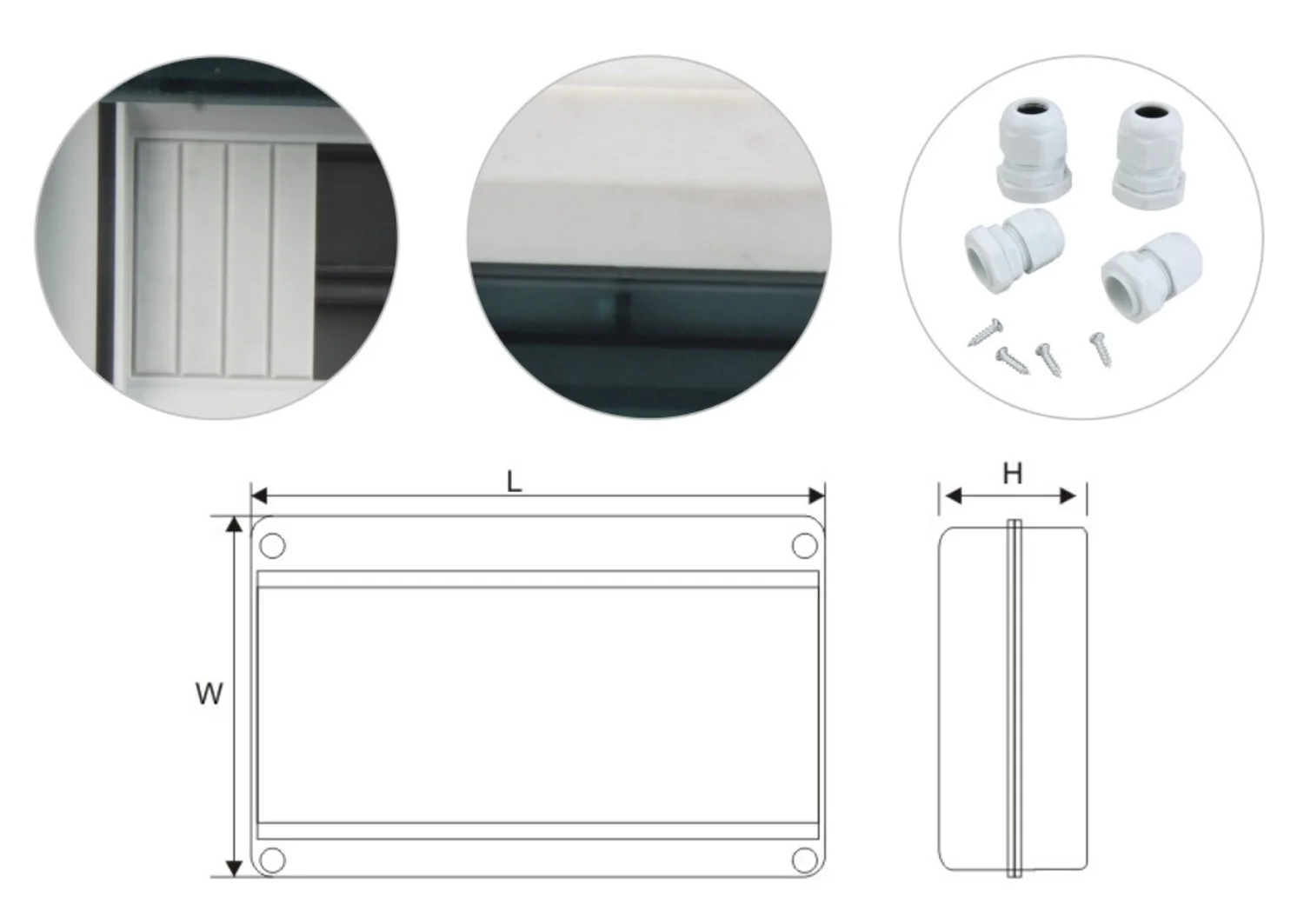 HT-12 ABS Plastic Surface-Mounted IP65 Distribution Board Electrical ...