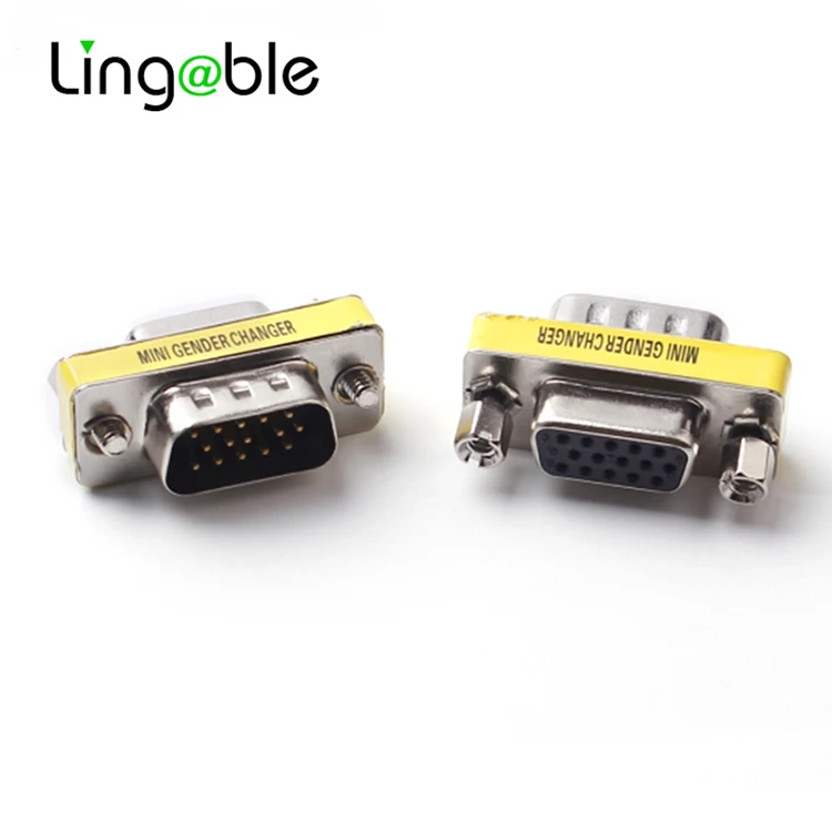 D-sub 15pin Vga Male To Vga Female Converter Monitor Db15 Rgb Hdb 15p ...