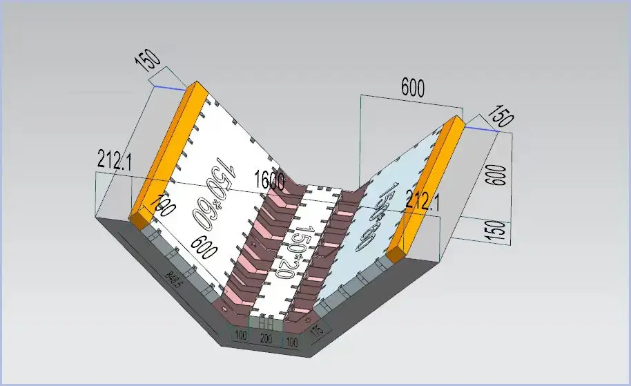 HFSY Wholesale Gutter Formwork Cement Plastic Formwork for Wall Tops ...