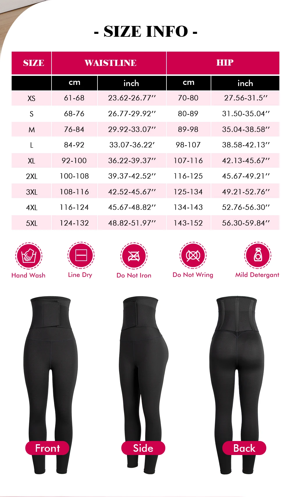 Tummy Control Yoga Pants Long Trouser Sauna Slimming Body Shaper ...
