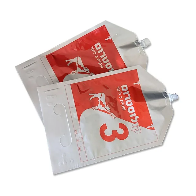 Custom Printed 4L Calf Colostrum Bag with Silicone Tube