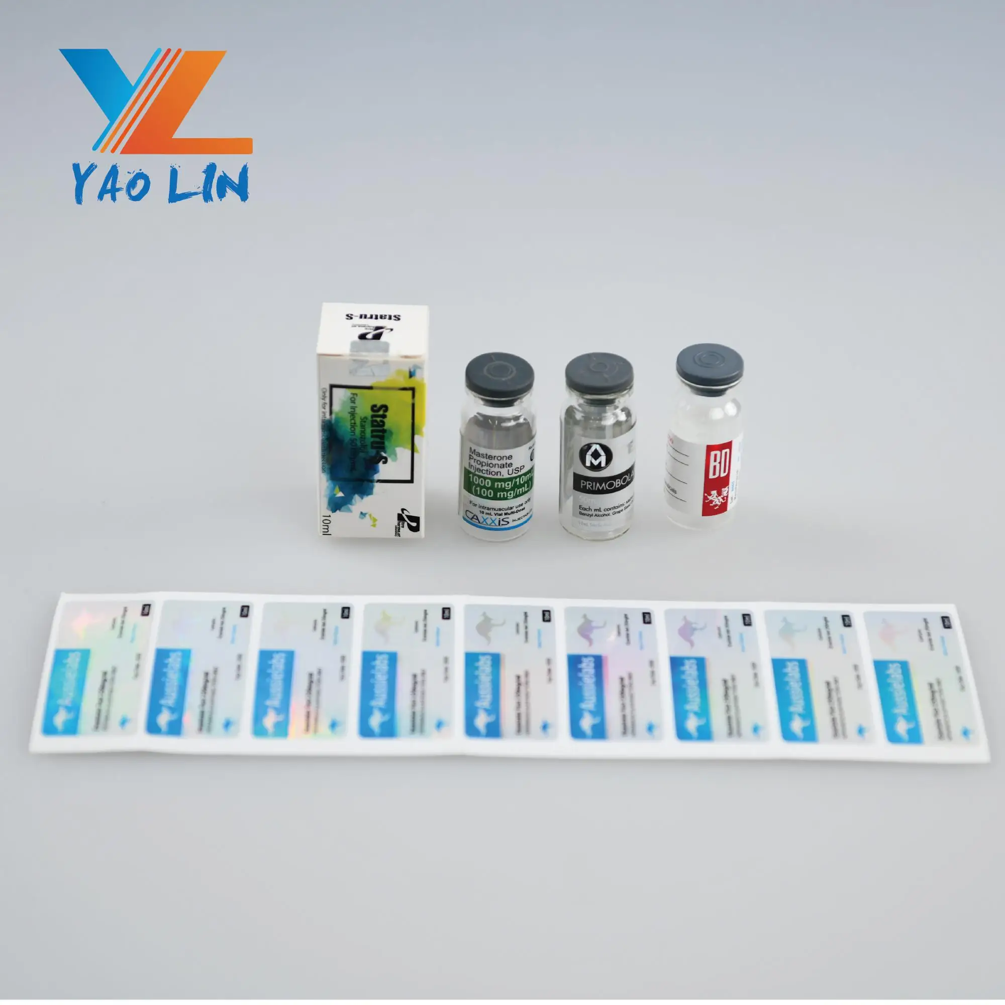Custom Liquor Intramuscular Injection 10ml Vial Labels For Steroid ...