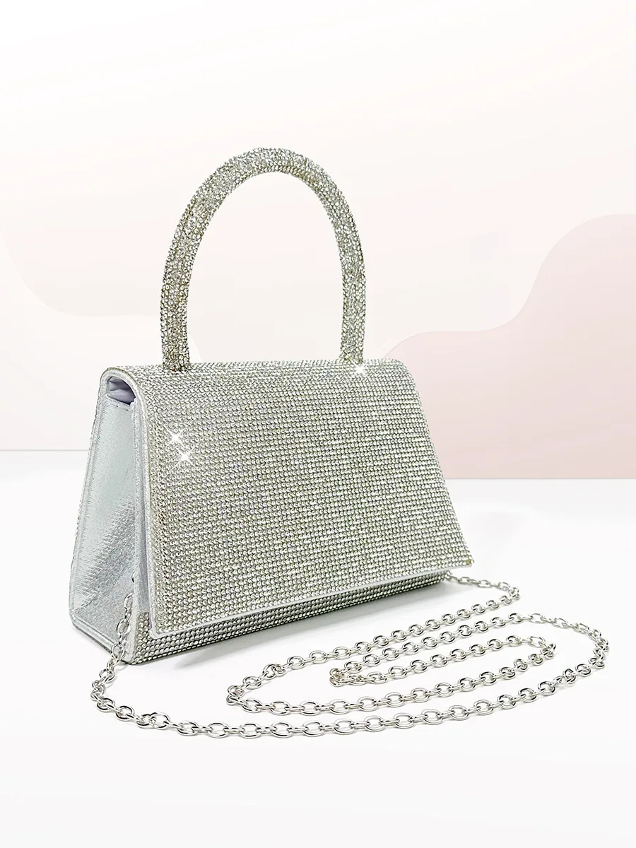 New Diamond-encrusted Evening Bag Rhinestone Handbag Womens Luxury ...