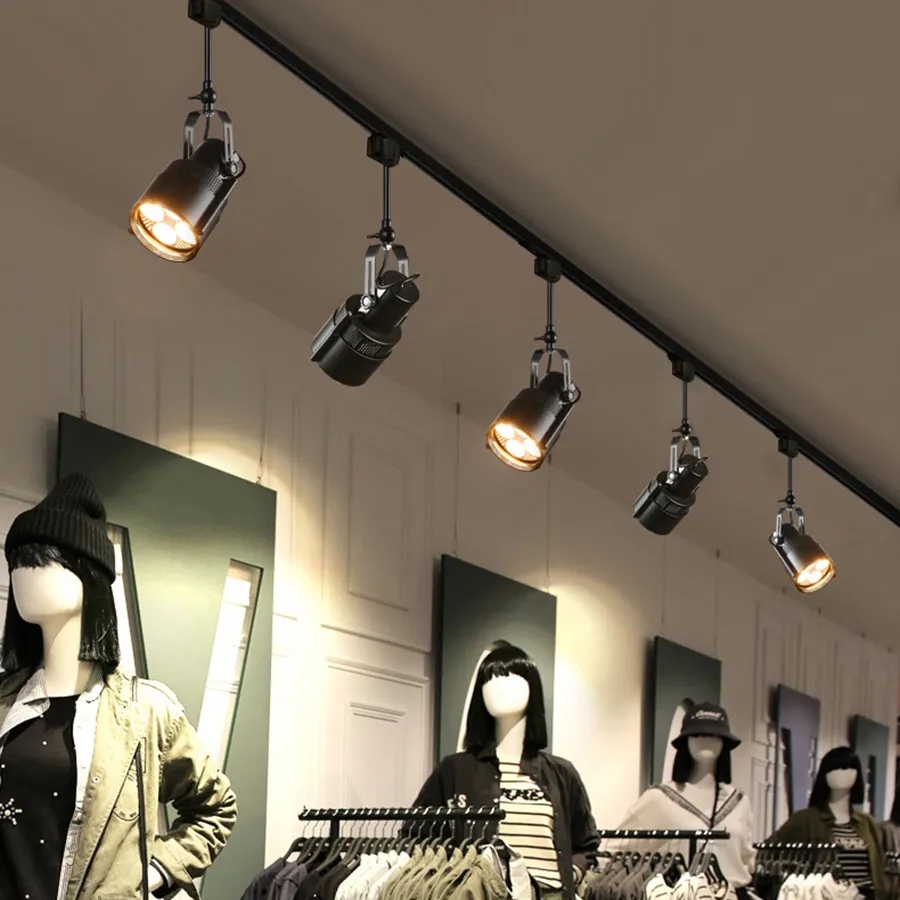 Vintage LED Spotlight Rail Light - 10W to 35W E27 Track Lamp