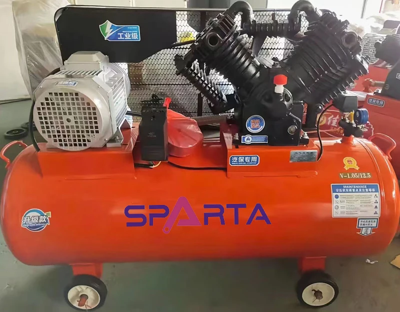 30Cfm 7.5KW 10Hp Cheap Price Portable 8Bar 12Bar Belt Driven Piston Air Compressor with 180L ...