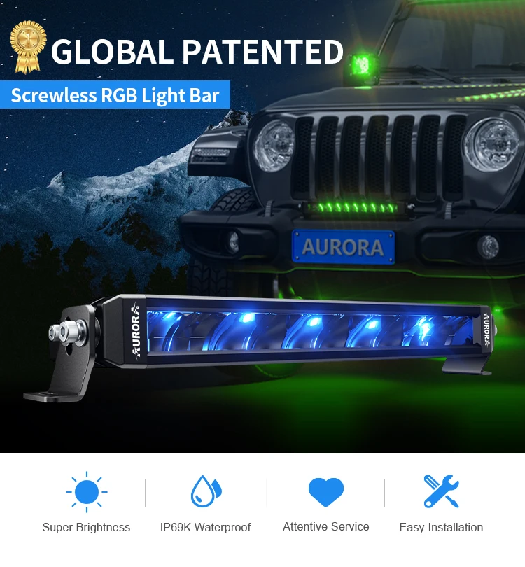Aurora RGB Light Bar - Bright, Versatile off-Road Lighting
