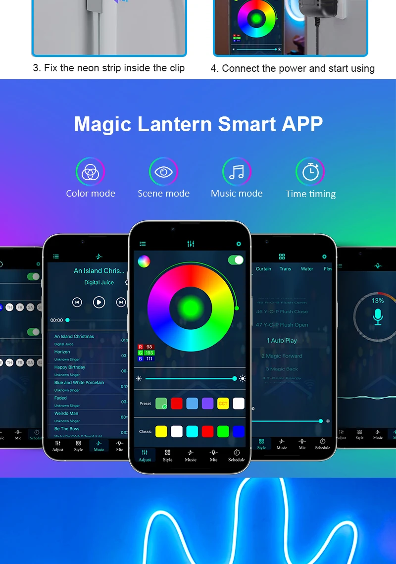 Bluetooth Mobile App Dazzle Colour Rgb 5m With Remote Music Controller 24v 72leds/m 5050 12v ...