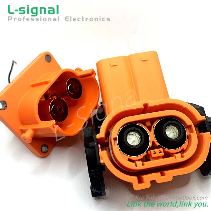 Surlok Angled 8mm 2 Pin Plastic 200a Ip67 Cable Plug And Busbar Power ...