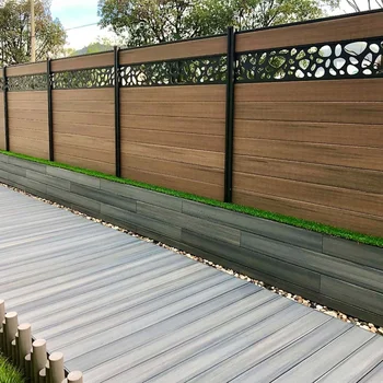 Uv Protected Composite Wood Fence Panel Outdoor Fencing Wpc Garden ...