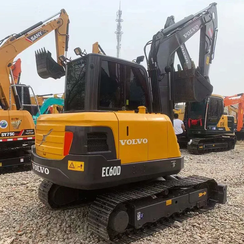 Used Mini Excavator Machine Volvo 60D 6ton Second-hand Volvo Crawler ...