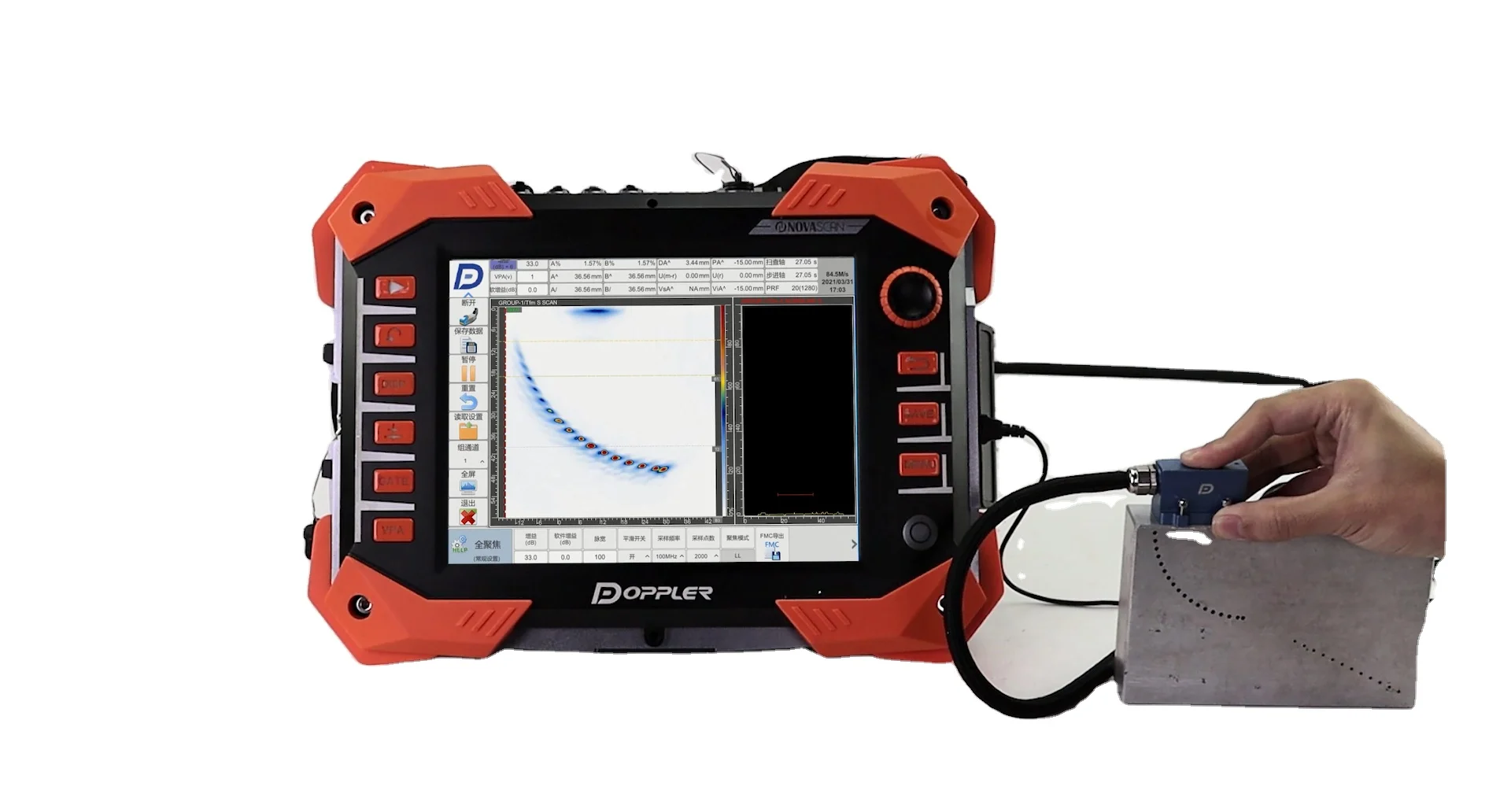 Doppler Ultrasonic Flaw Detector Novascan Phased Array For Industry Use ...