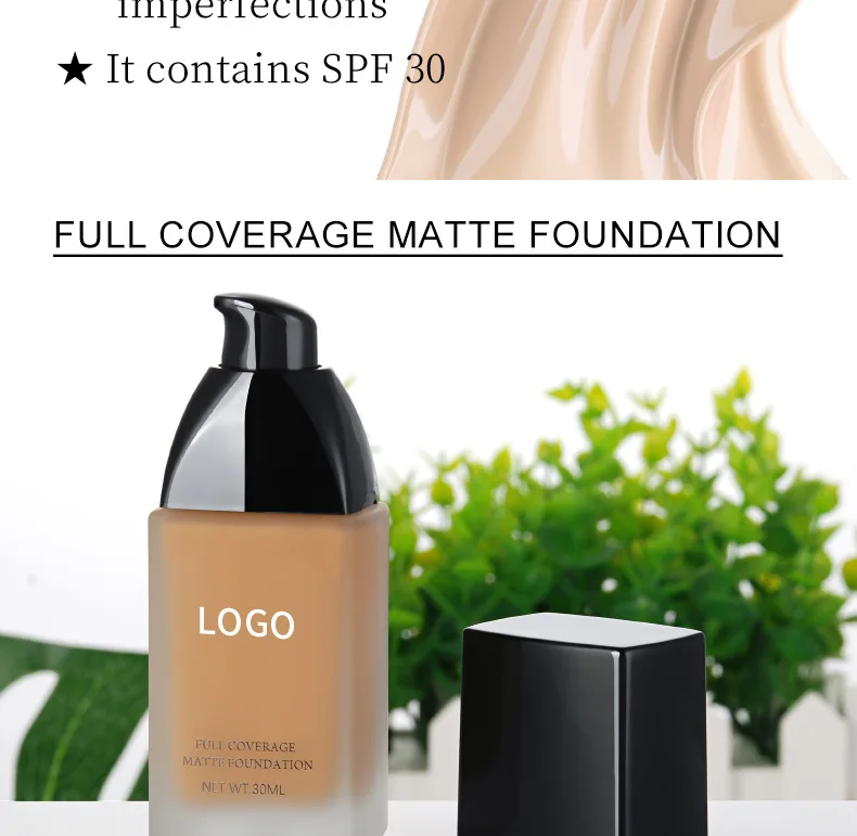 FULL COVERAGE 14 Shades Liquid Foundation for All Skin Types