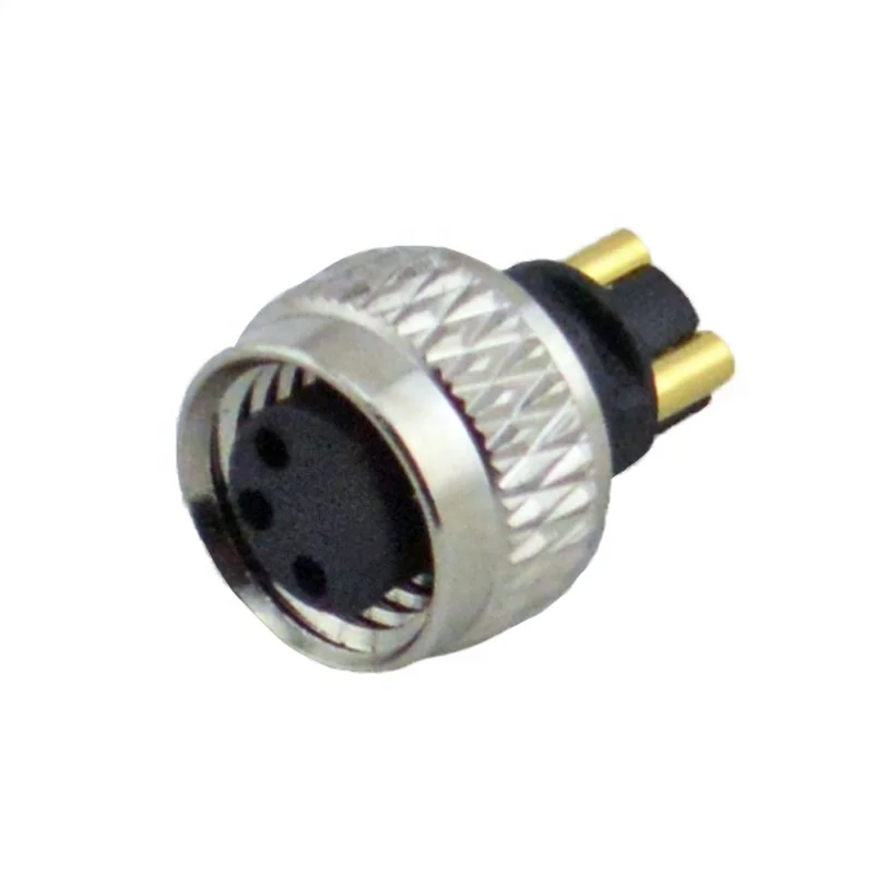 Moldable Circular Connector Female 3poles M8 Wire Connectors Shield Are ...