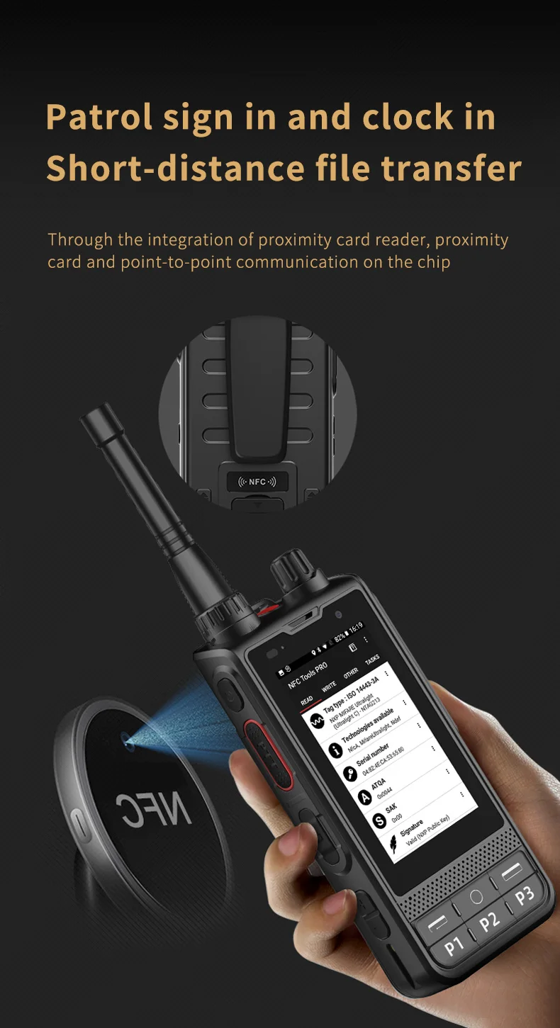 Anysecu W6 Plus POC 4G Radio - DMR & Analog UHF Unlocked