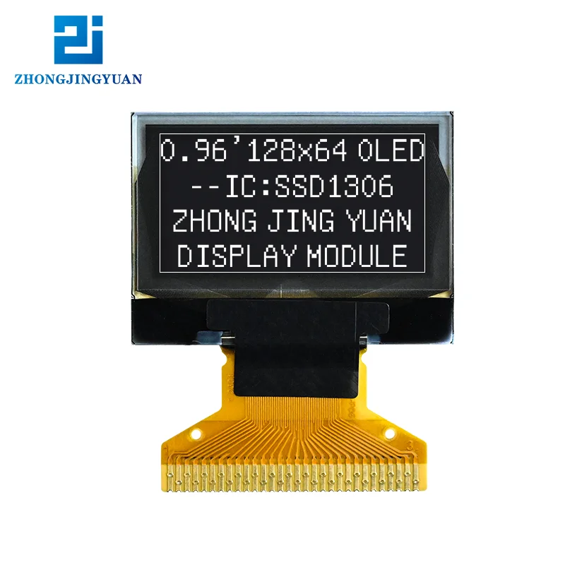 0.96 Inch Oled Display Module 128x64 Driver Ic Is Ssd1306 Spi/iic/parallel Interface Monochrome ...