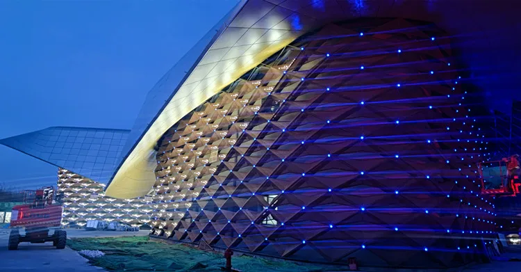 Facade Architecture Curtain Wall Decorative Cladding Design Panels ...