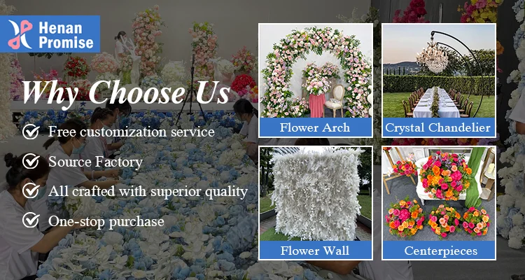Promise Wedding Floral Wall Backdrop Decor 3D Roll Up