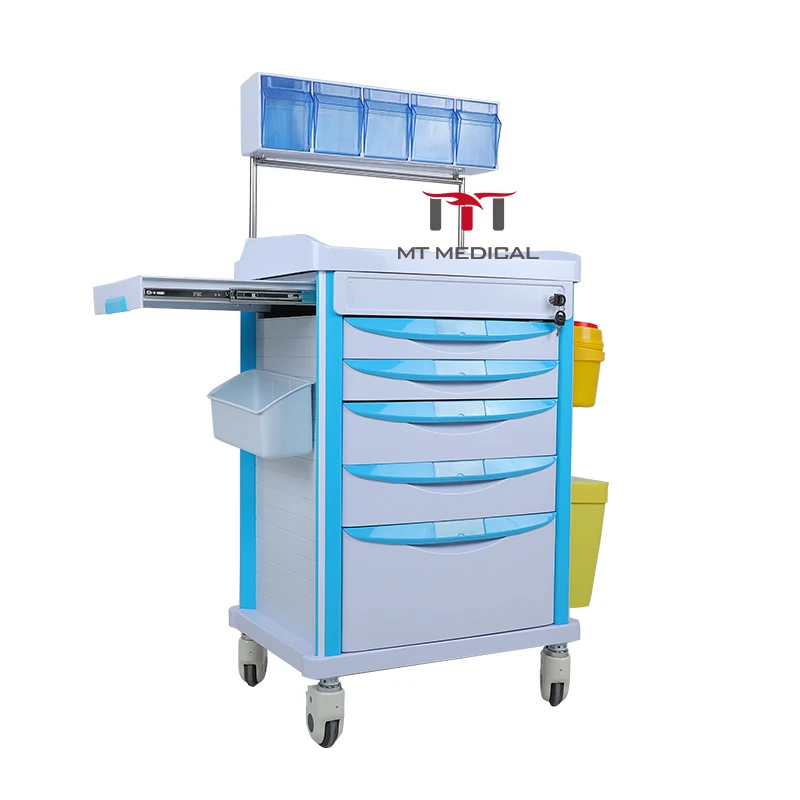 MT MEDICAL 2023 Most Popular Multi-function Trolley Abs Medical Trolley Multi-purpose Trolley in ...