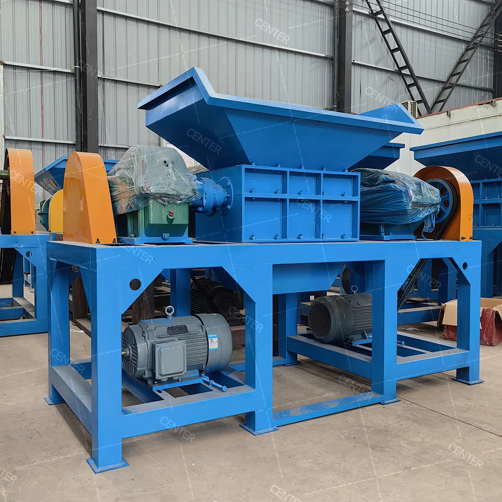 Precision Double Shaft Shredder Machine Scrap Iron Two Shaft Shredder ...