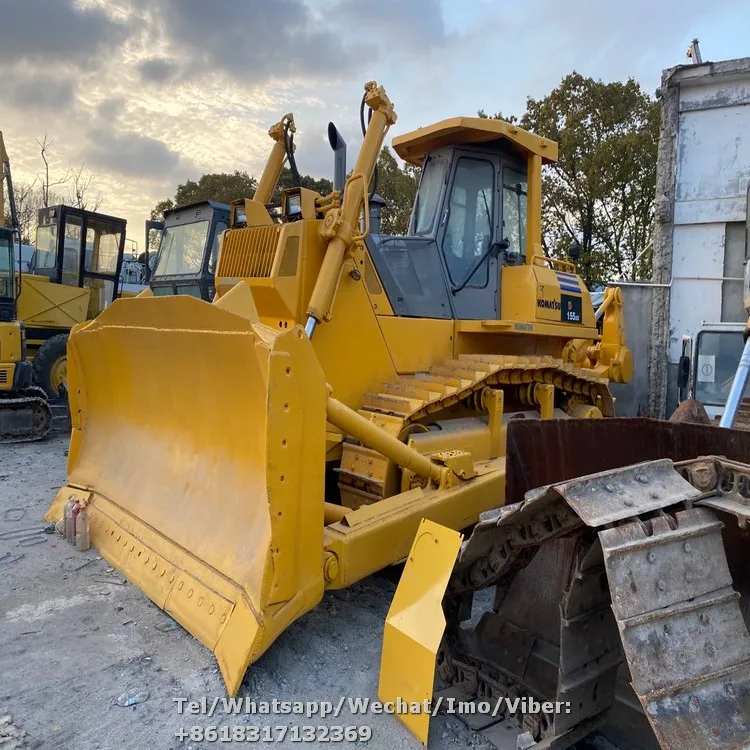 International Certificate Used Komatsu D155-5 D155 Track Bulldozer ...