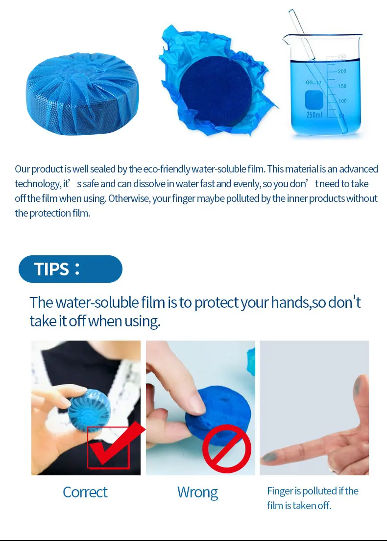 Flush Toilet Cleaner Bleach Block,Wholesale Blue Solid Bubble Block ...