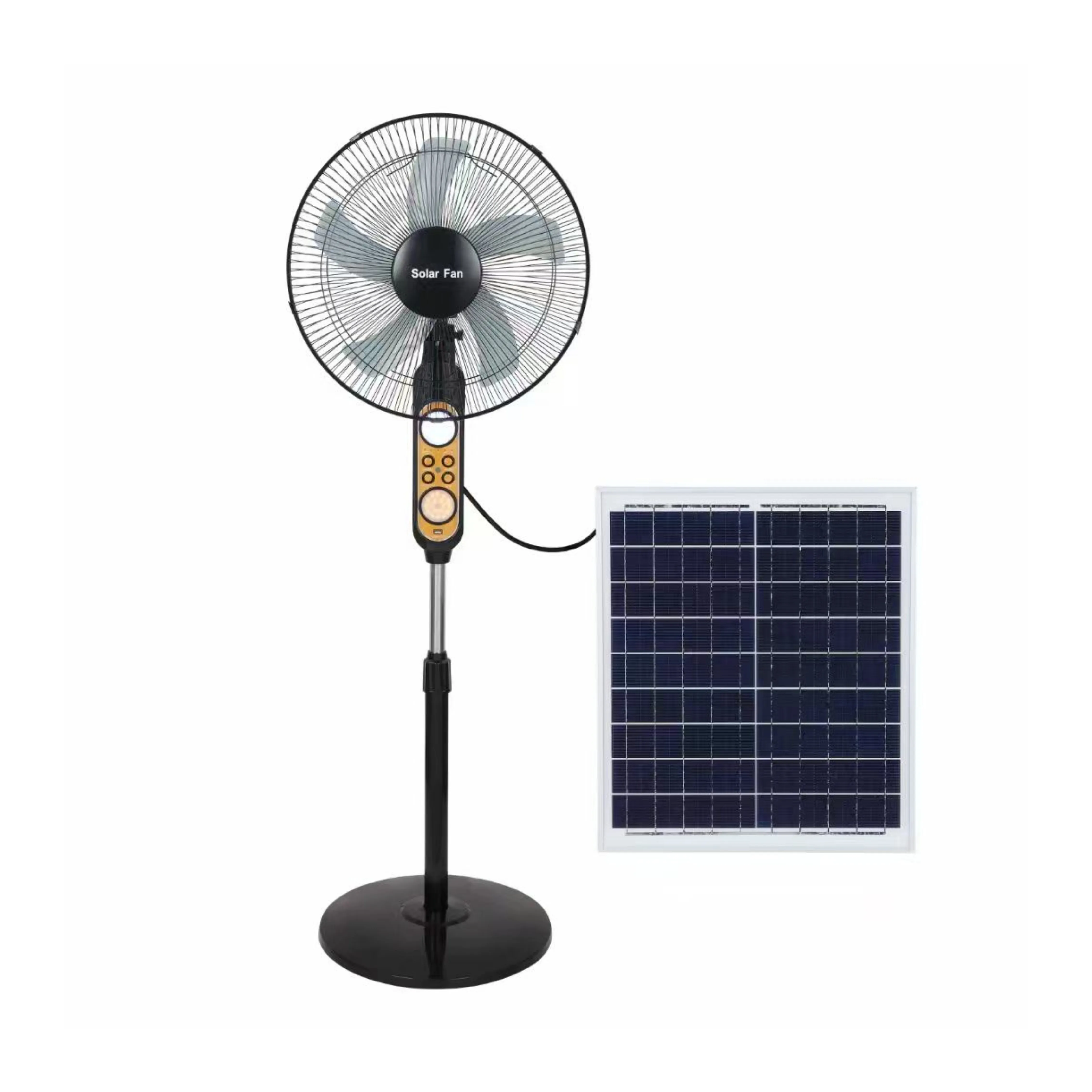 OSWELL Solar Fan With Solar panel or Adapter Charger With Desktop or ...