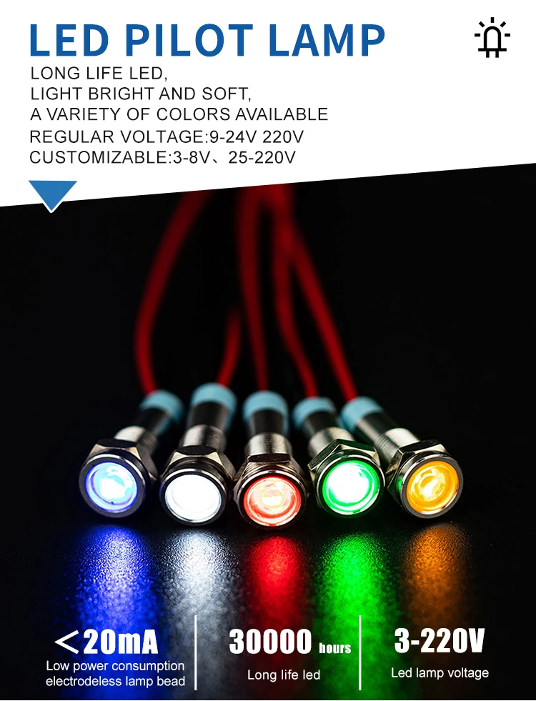 3V to 220V Signal Lamps - Durable, Waterproof, and Efficient