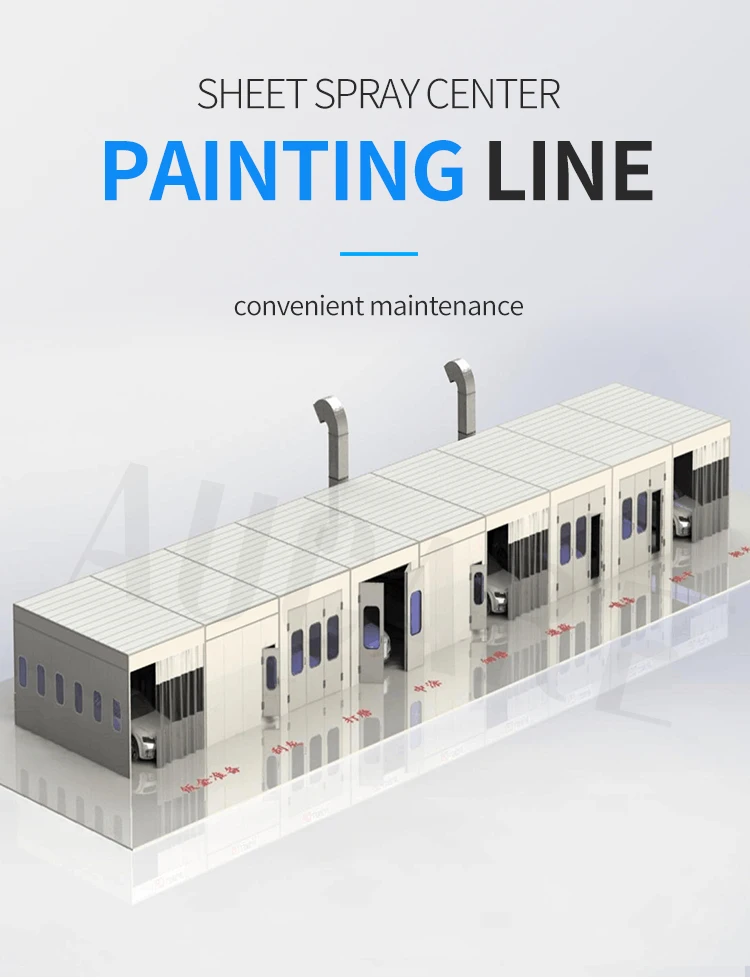 Good Ventilation Effect Conveying Spray Paint Machine Painting Line ...