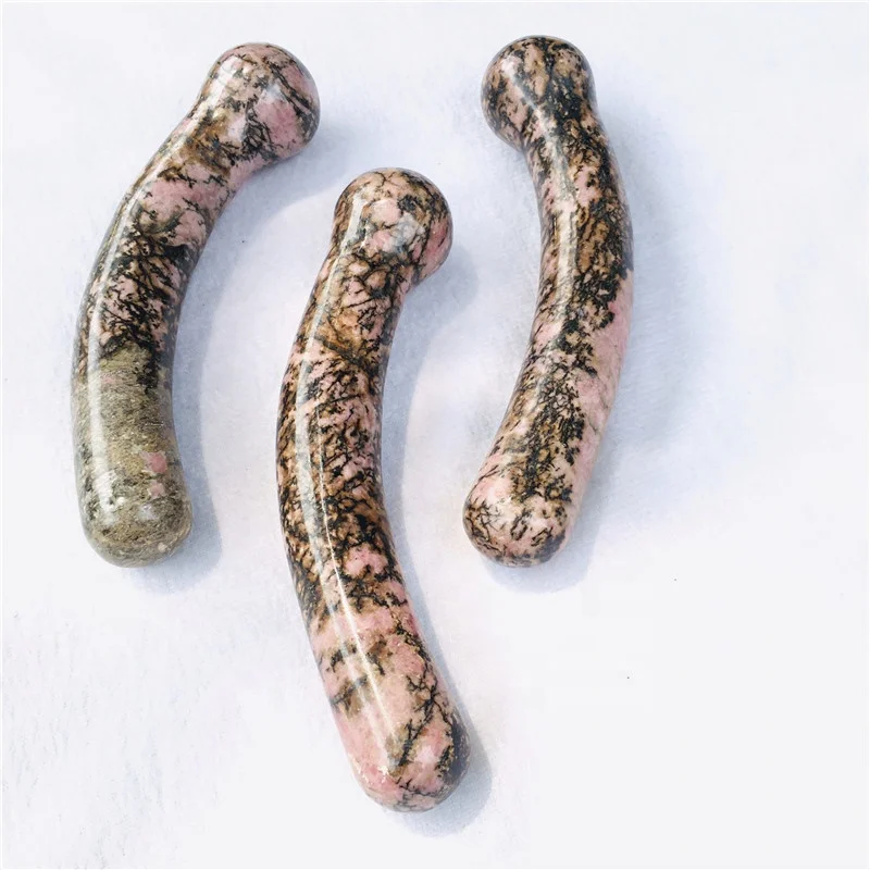 Wholesale Natural Hand-carved Bend Crystal Rhodochrosite Crystal ...