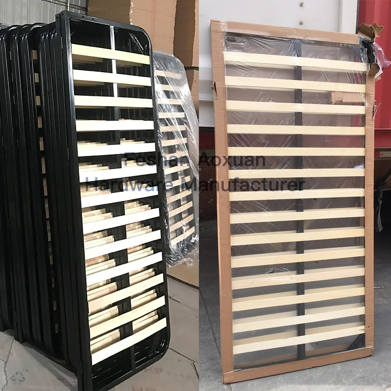 Customizable Flat Slats Foldable Metal Platform Bed Frame - Buy Flat ...