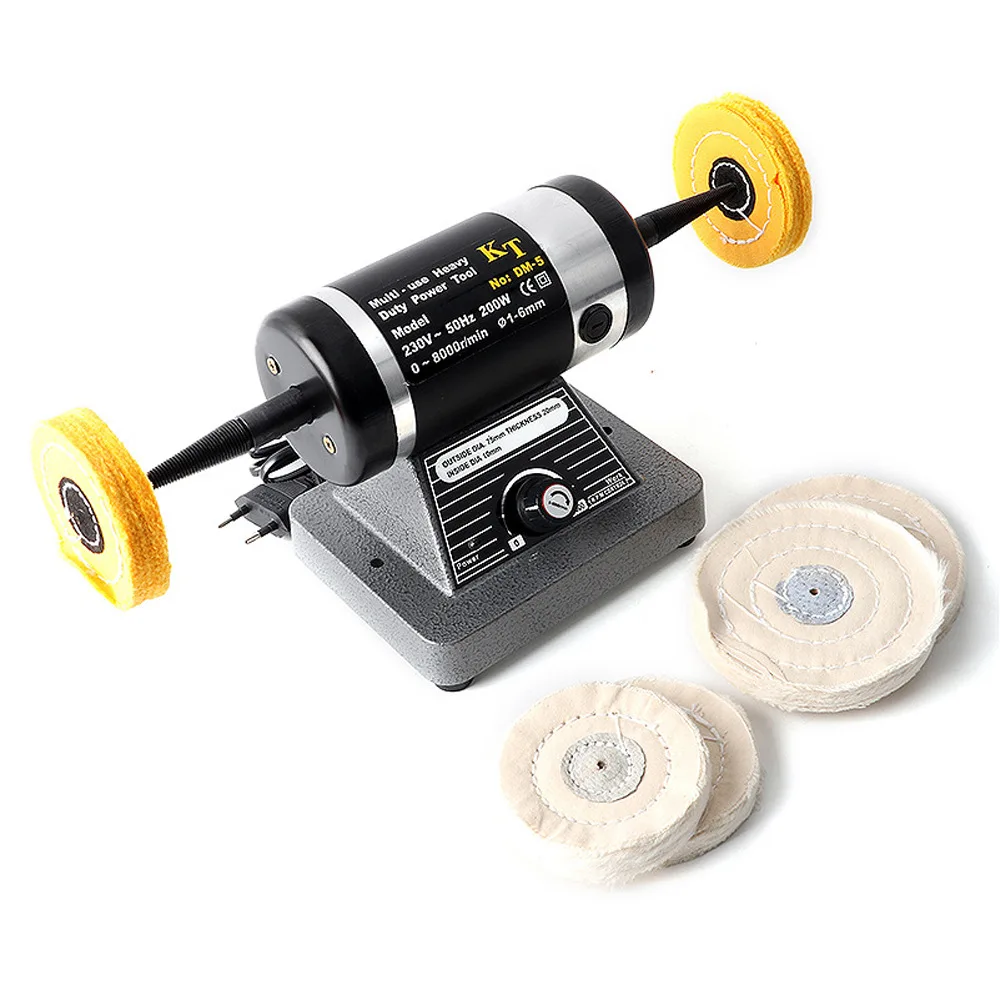 Double Head Cloth Wheel Polishing Machine For Mirror Polishing Of Gold ...