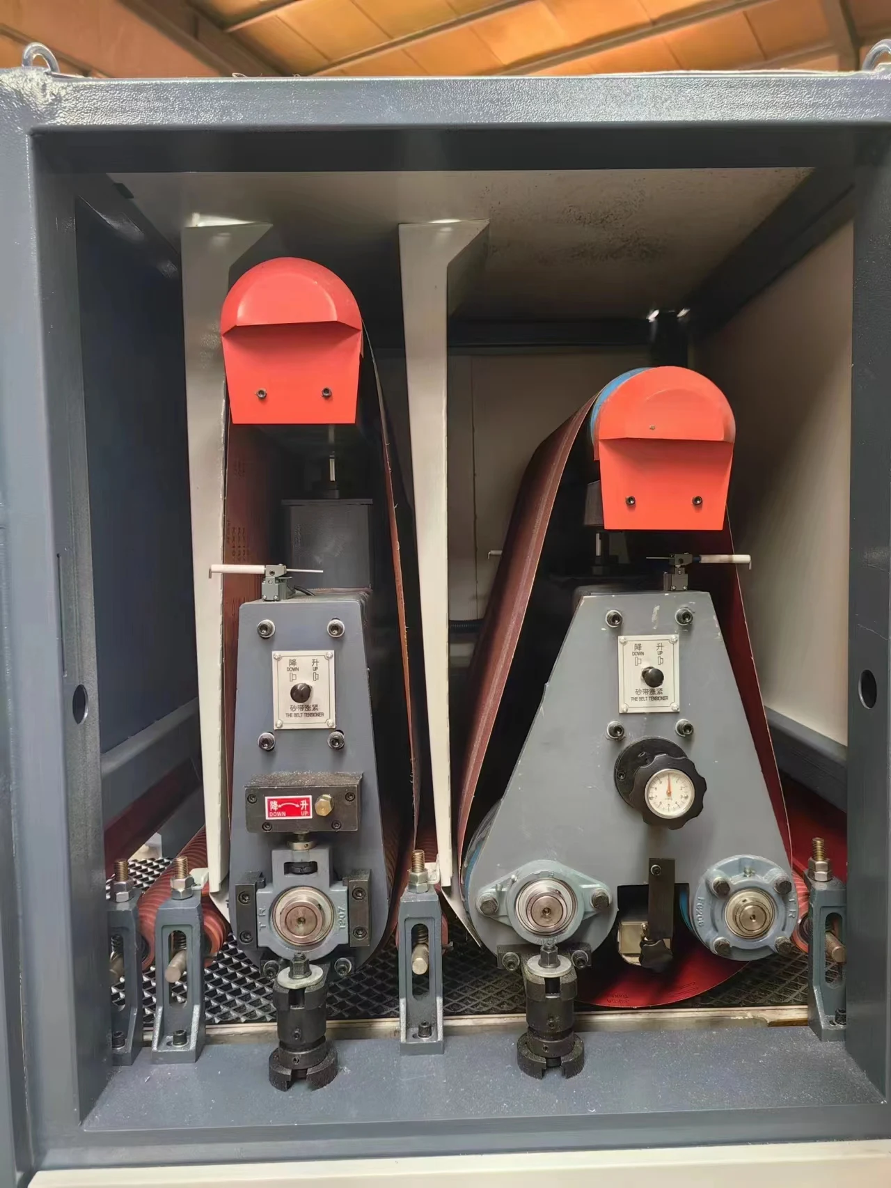 Easy To Operate Double Benchtop Drum Wide Belt Sander Woodworking ...