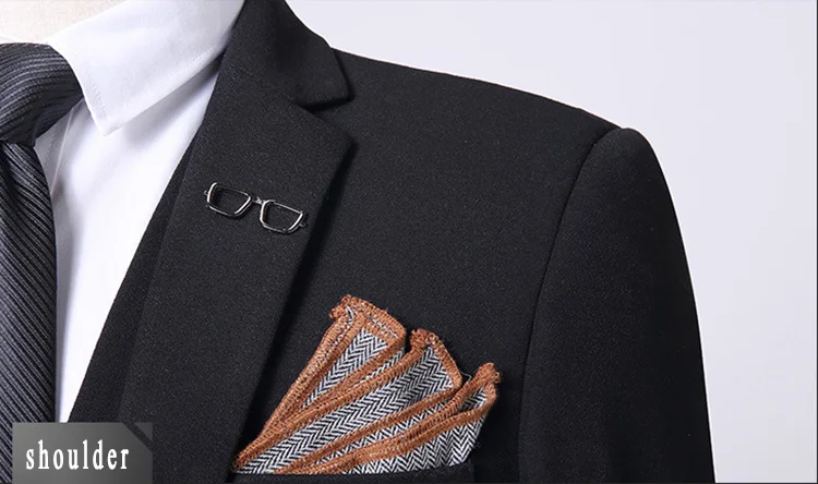 Gaoding Men's Slim Fit British Style Wedding Dress Groom Suit