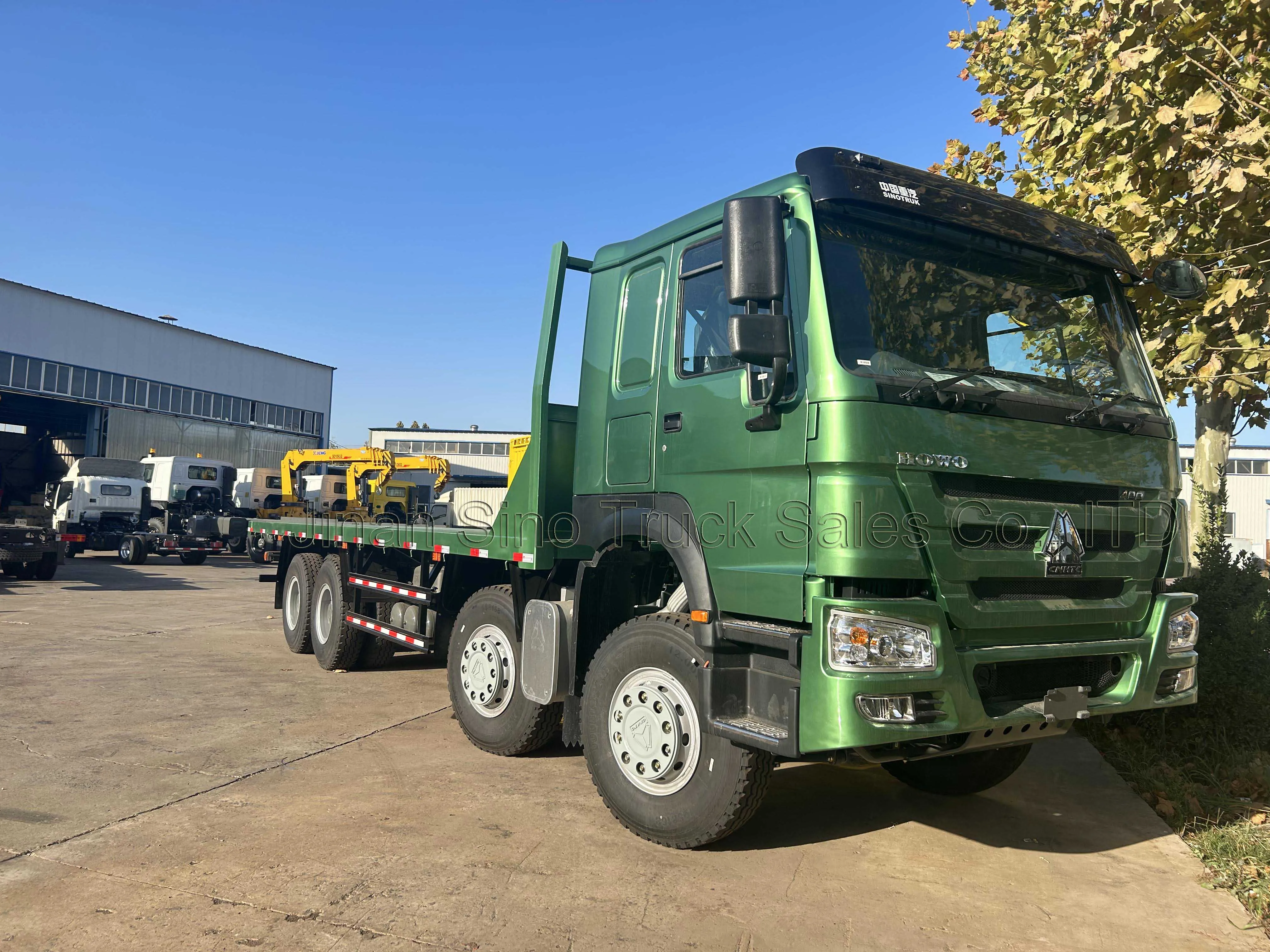 40T HOWO 8X4 Flatbed Cargo Truck| Alibaba.com