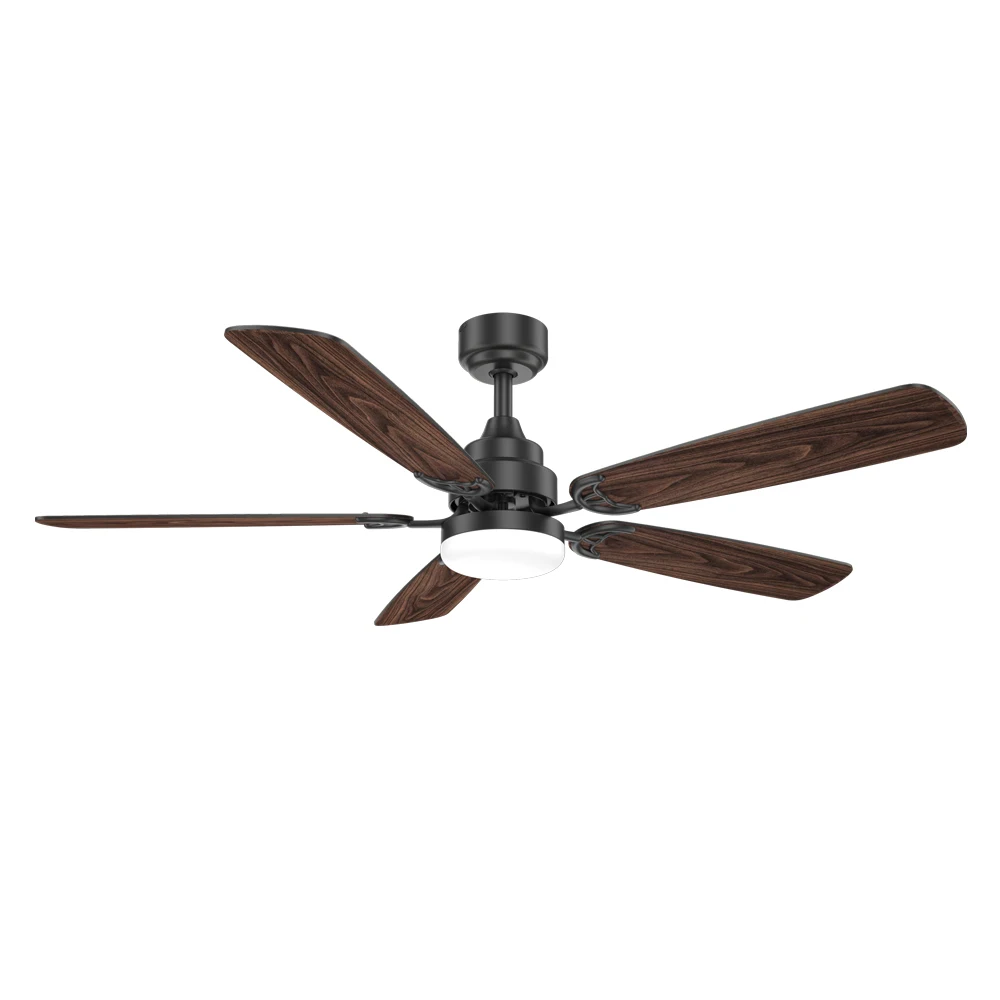 52 Inch High Quality Ceiling Fan Dimmable 3 Color Remote Simple Modern ...