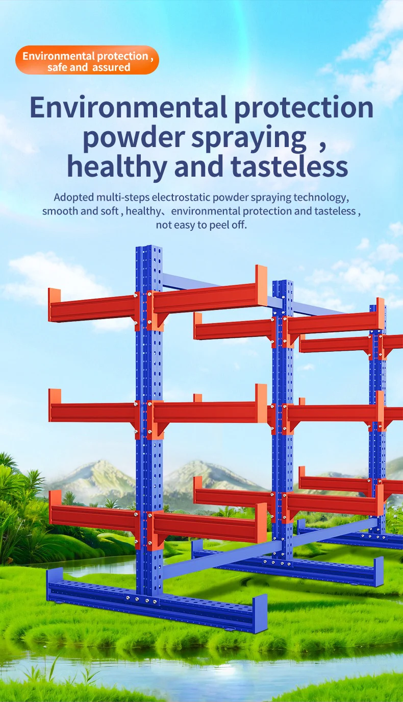 Mracking Customized Industrial Cantilever Shelf Double-sided Heavy Duty ...