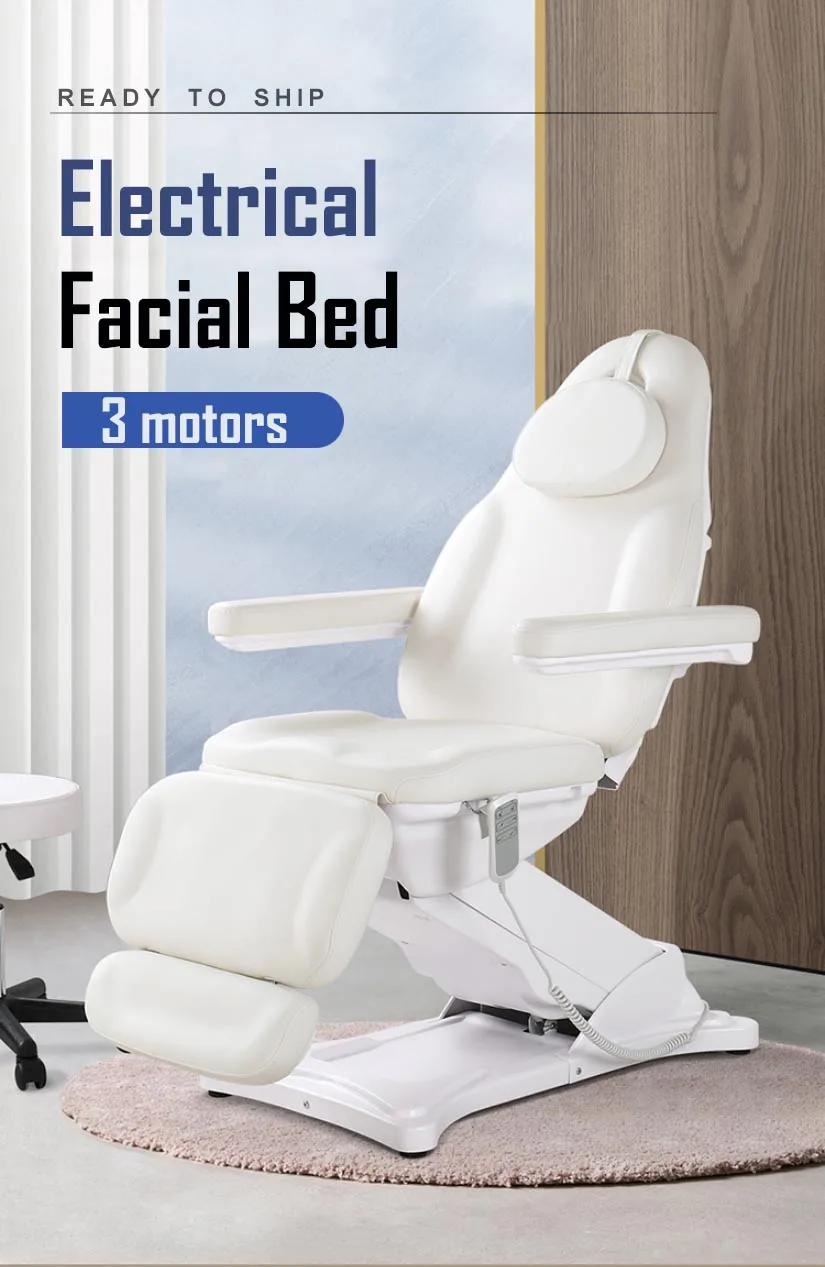 Bonniebeauty Professional Facial Treatment Waxing Table Bed Chair 4 ...
