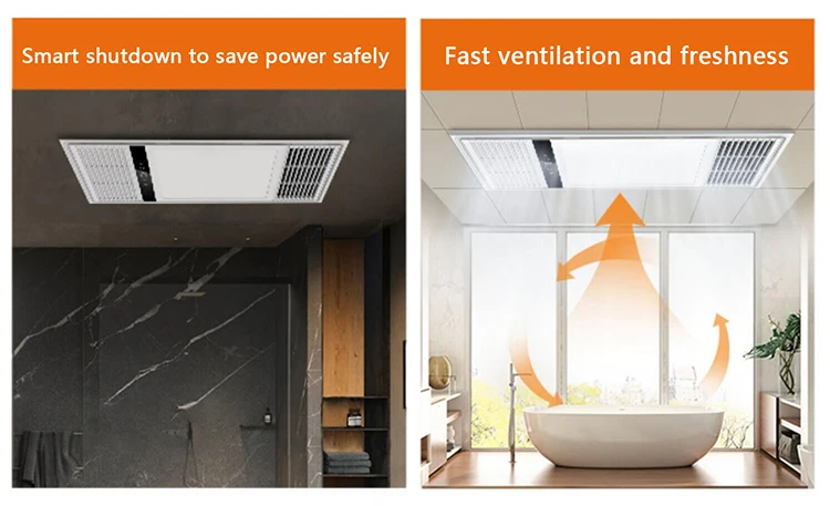 300*600mm Ceiling Installation Integrated Ceiling Wind Heating Led ...