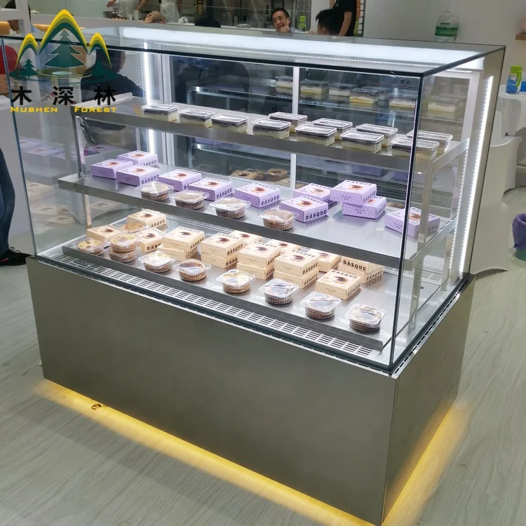 Hot Sale Bakery Refrigerator Cabinet Dessert Chiller Glass Display ...