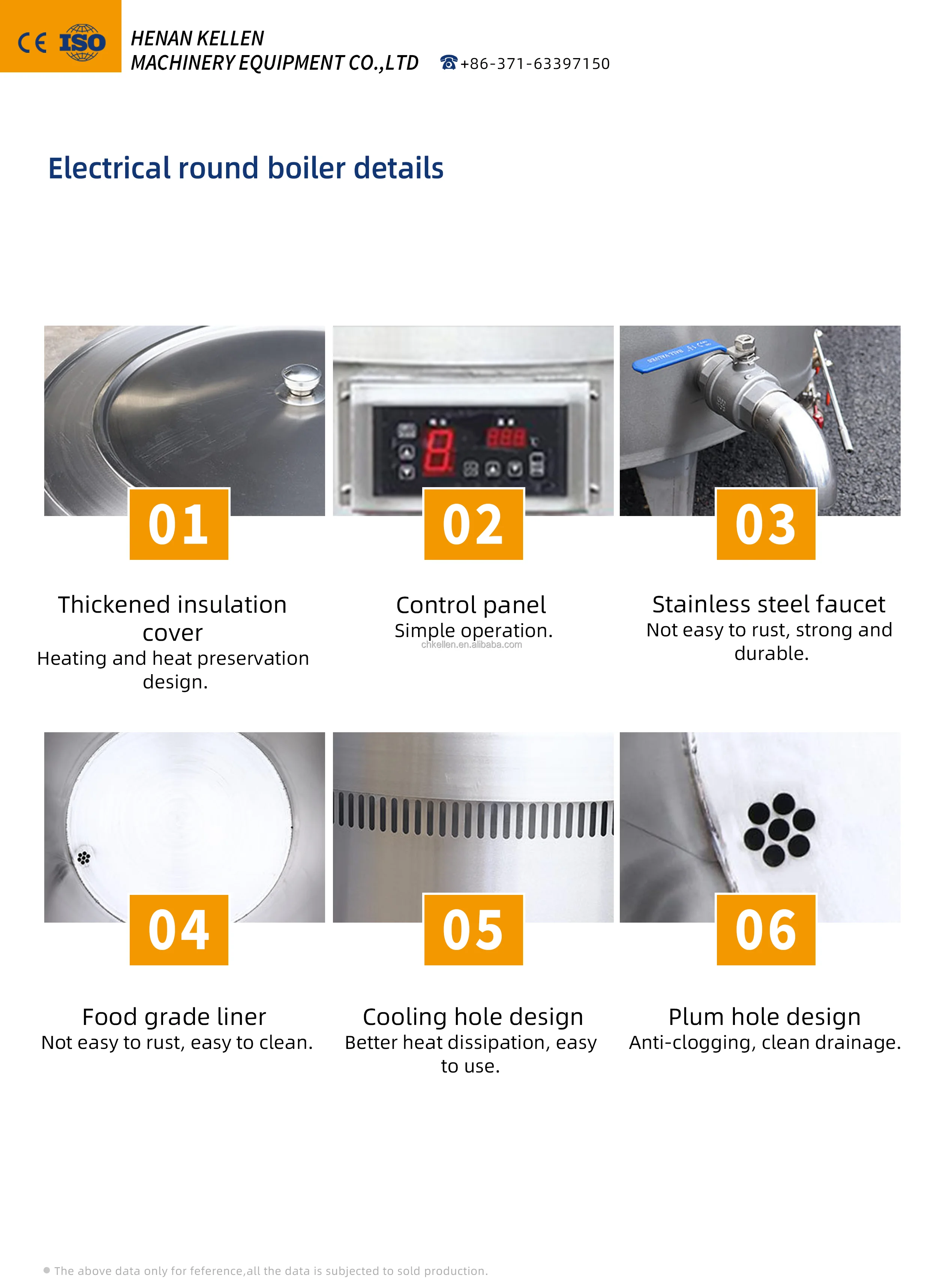 1000L Large Commercial Electric Cooking Pot - Stainless Steel