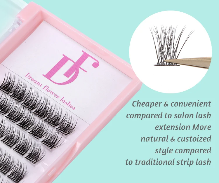 Wholesale Diy Lash Cluster Custom Eyelash Long Russian Cluster Lashes ...