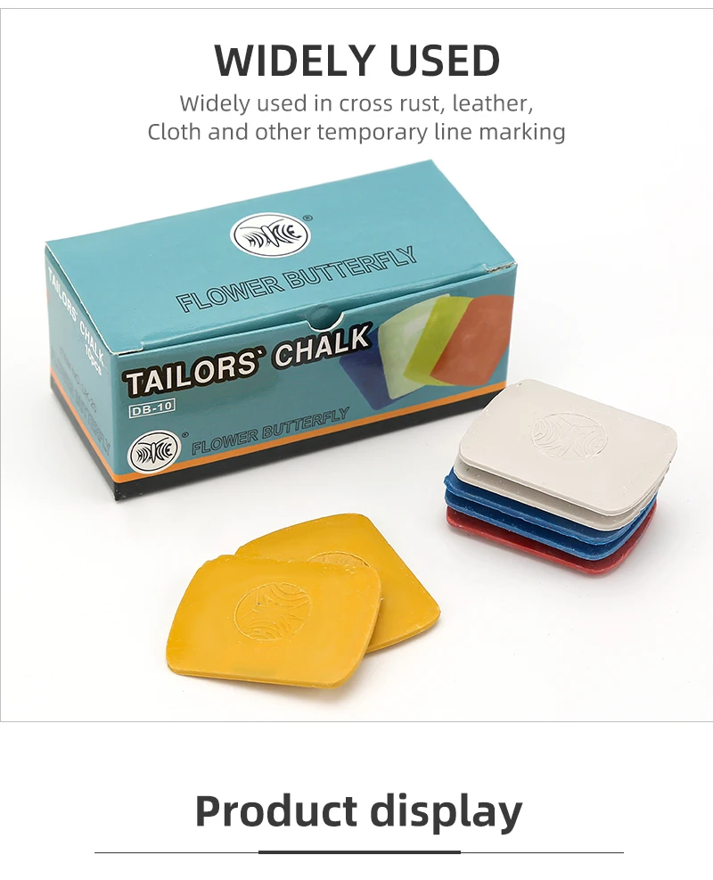 JP Boxed Mix 4 Color Sewing Chalk Tailor's Fabric Chalk Erasable Tailor ...