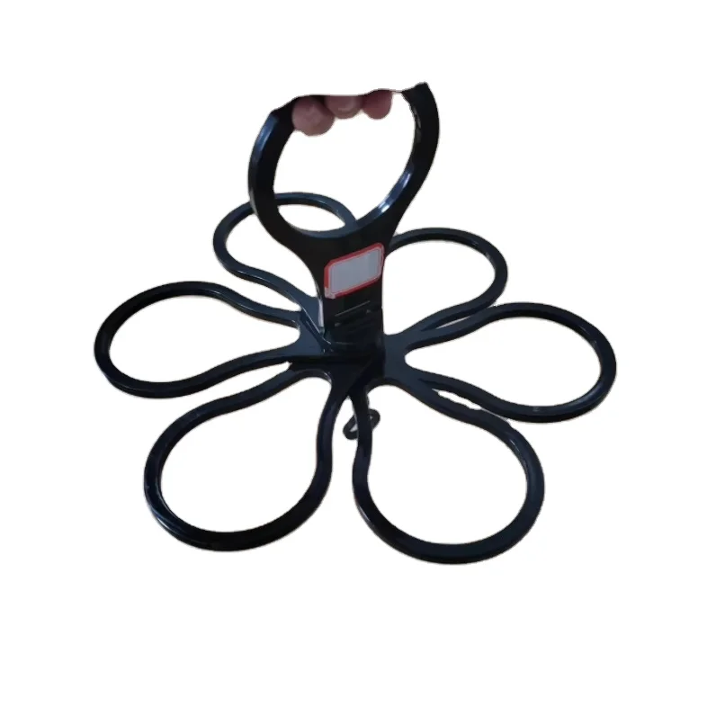 collapsible portable foldable plastic cup carrier caddy with handle ...