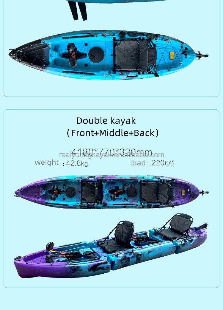 Splice Fishing Kayak - 8ft Single Motor Pedal Drive System