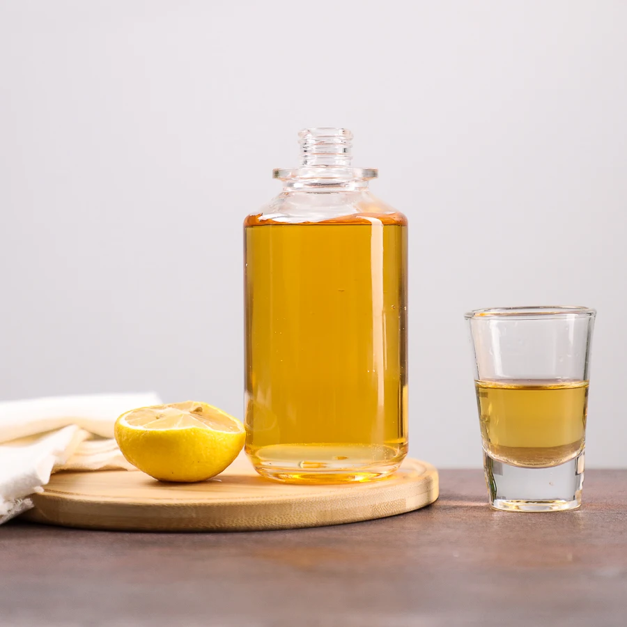 Clear Liquor Bottle 300ml Whisky Glass Bottle For Liquor Drink Beverage ...