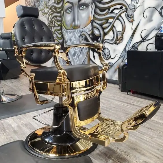 Modern Luxury High Beauty Quality Hair Leather Black Portable Barber ...