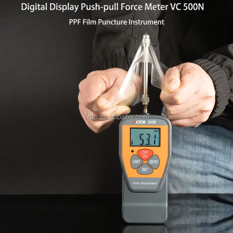 7mo Professional Meter 500N Digital Force Gauge Push Pull Tester ...