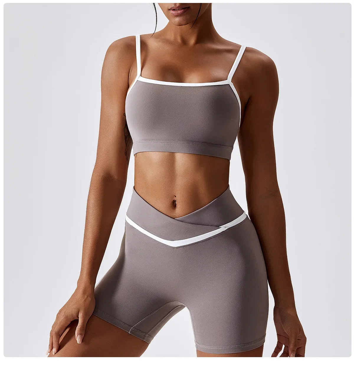 Yoga Clothing Sets Women High Waist Leggings and Top Seamless Tracksuit Fitness Workout Outfits ...