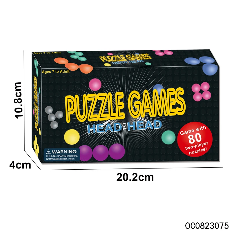2 Players Kids Iq Puzzle Brain Teaser Board Game Pieces And Puzzles ...