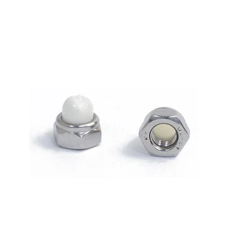 Din 986- Ss304 Prevailing Torque Hexagon Domed Nuts With Non-metallic ...
